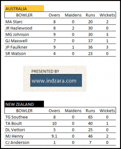 Excel Dashboard with Cricket World Cup 2015 results - Free Download