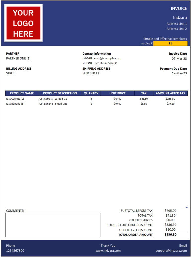 Manufacturing Inventory & Sales Excel Template - BOM & Invoice