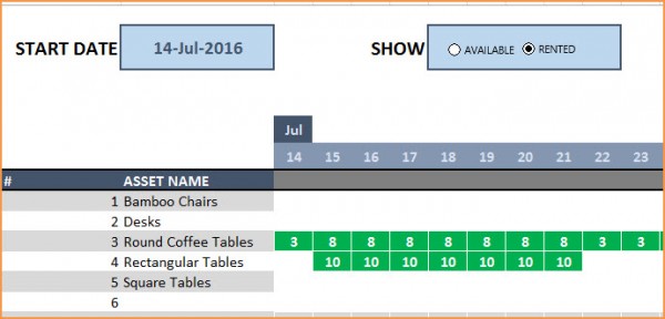 Excel Inventory Template 2023 for Rental Business - Simple Software