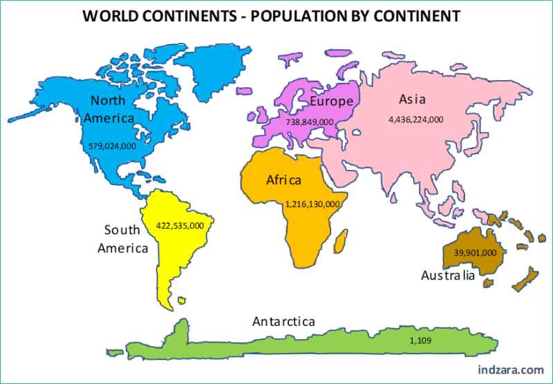 World Heat Map by Continent - Free Excel Data Visualization