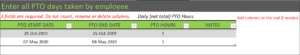 2023 PTO (Paid Time Off) Balance Calculator for Hourly Employee in Excel