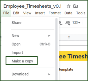 2023 Employee Timesheet in Google Sheets - Free Template