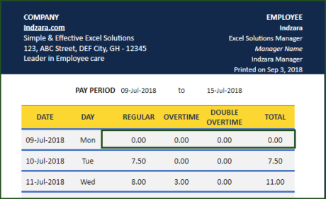 2023 Employee Timesheet in Google Sheets - Free Template