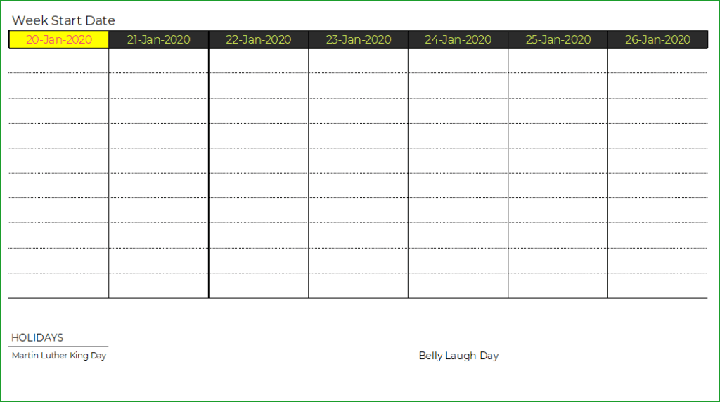 Excel Calendar 2021 - 2021 Calendar Template in Excel - Free Download