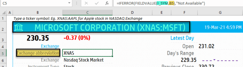 LIVE: Stock Lookup in Excel - Track price & other information - FREE