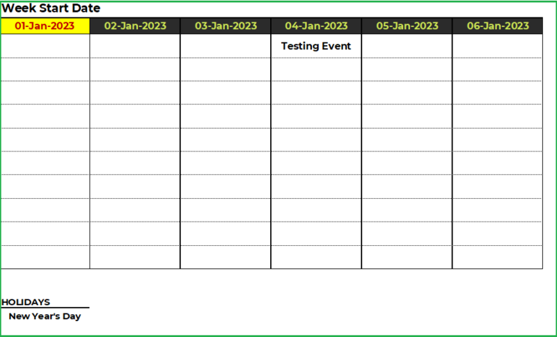Excel Calendar 2023 with 23 designed layouts - Free Download