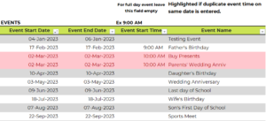 Excel Calendar 2023 with 23 designed layouts - Free Download