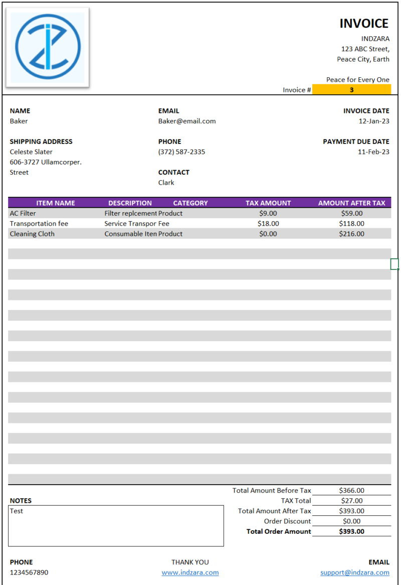 Invoice Manager Pro Excel Template for Small Businesses