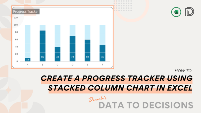 How To Create A Column Chart With A Single Target In Excel Indzara