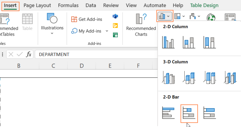 How to Create a Stacked Bar Chart with Totals in Excel?