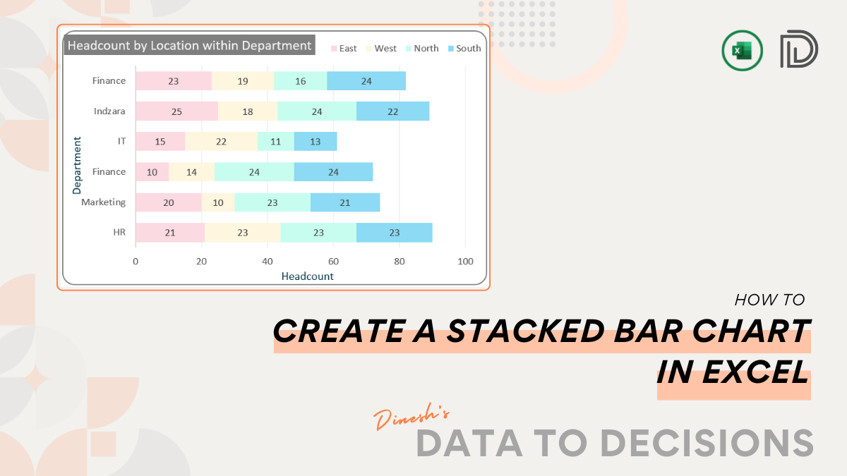 How To Create A Simple Stacked Bar Chart In Excel 3984