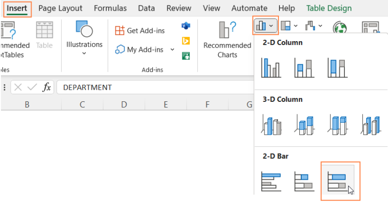 How to Create a 100% Stacked Bar Chart with Totals in Excel?