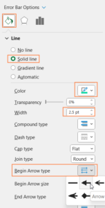 How to Create a Vertical Arrow Chart in Excel?