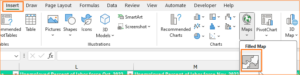How to Create a Filled Map Visual in Excel? - INDZARA